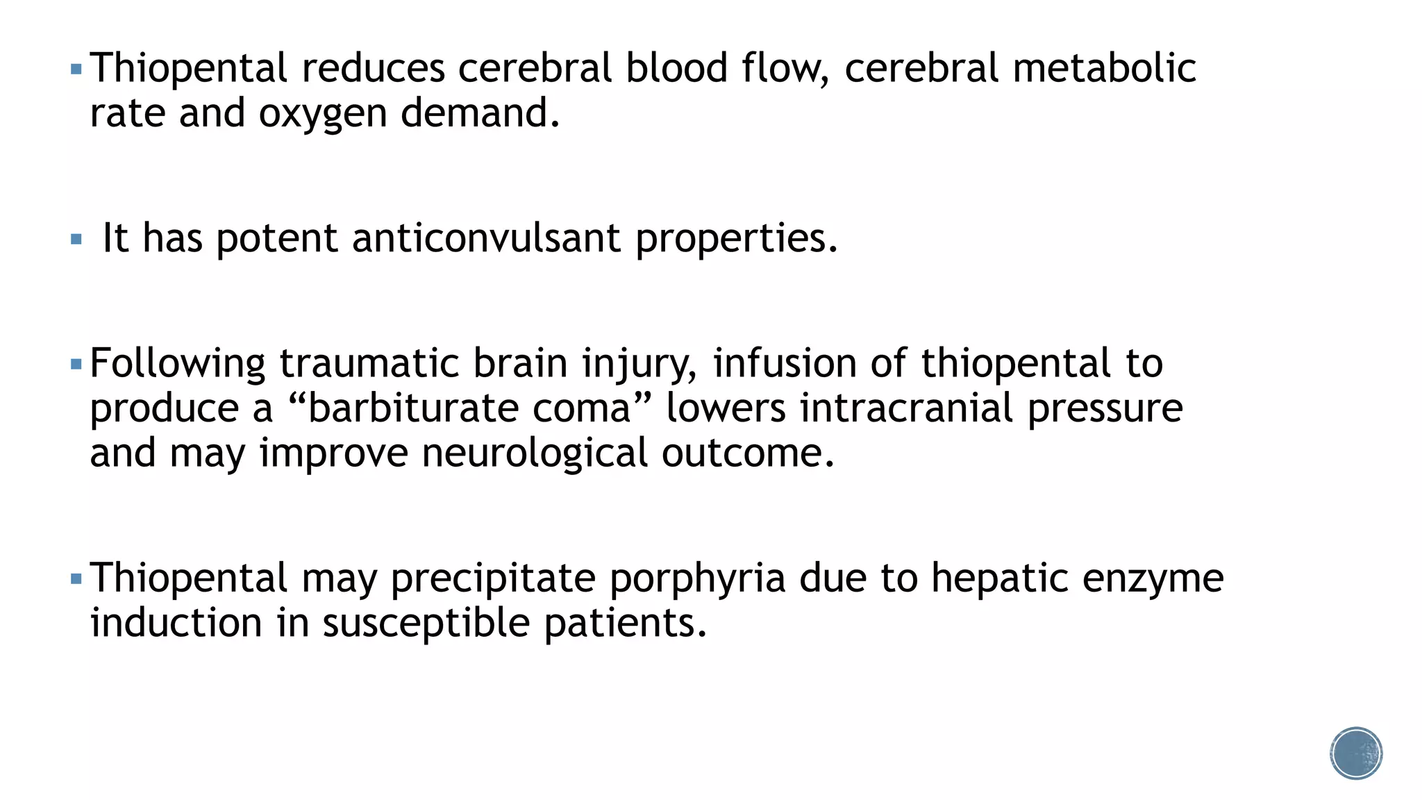 Intravenous anaesthetic agents | PPTX