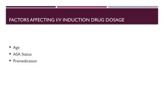 intravenous anesthetic agents. propofol etomidate | PPTX
