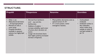 intravenous anesthetic agents. propofol etomidate | PPTX