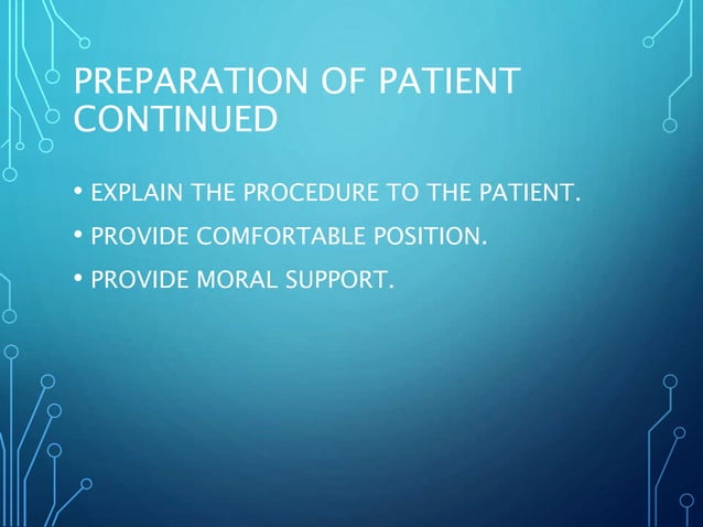 Intravenous Bolus Procedure