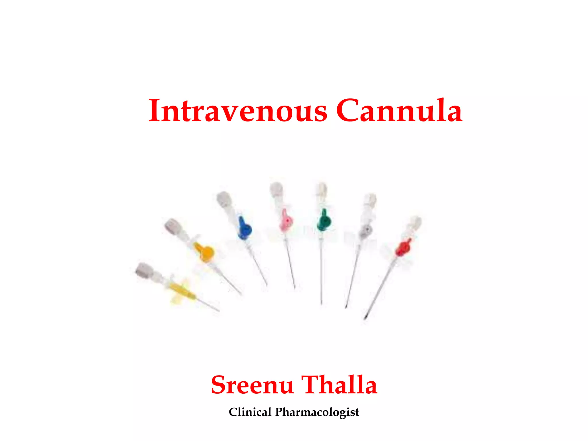 Intravenous cannula | PPT