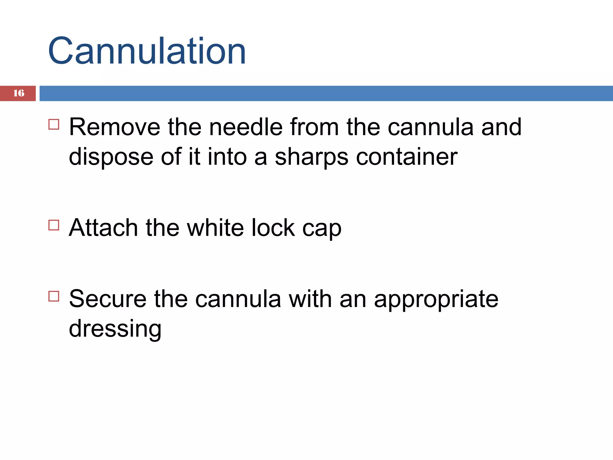 Intravenous cannulation | PPT
