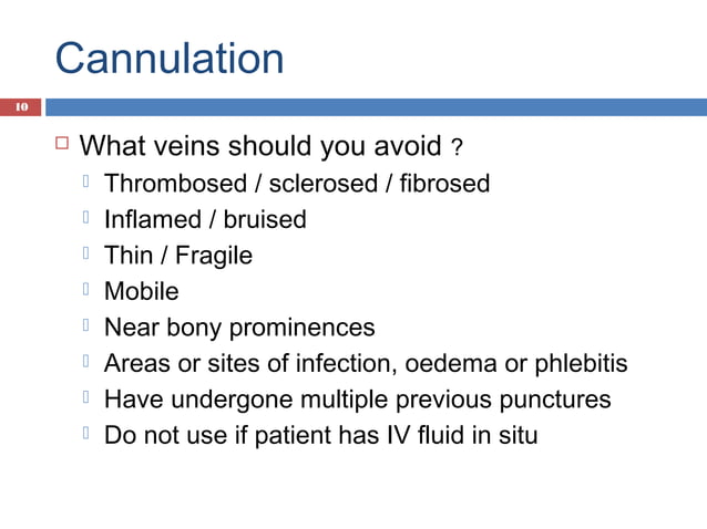 Intravenous cannulation | PPT | First Aid | Injuries