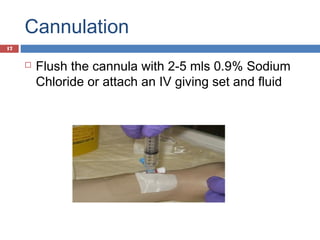 Intravenous cannulation | PPT