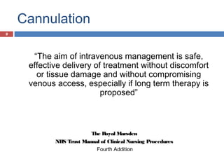 Intravenous cannulation | PPT