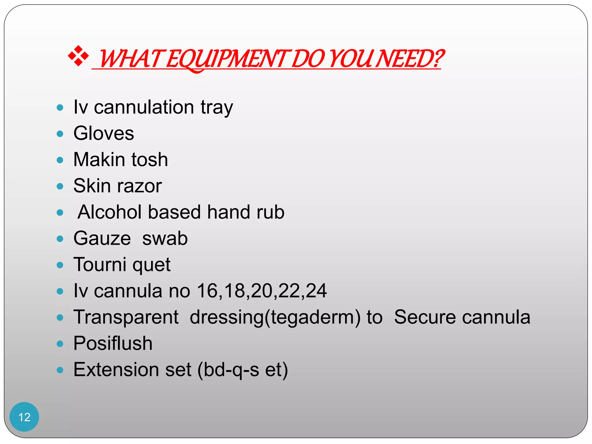 INTRAVENOUS CANNULATION PROCEDURE.pptx
