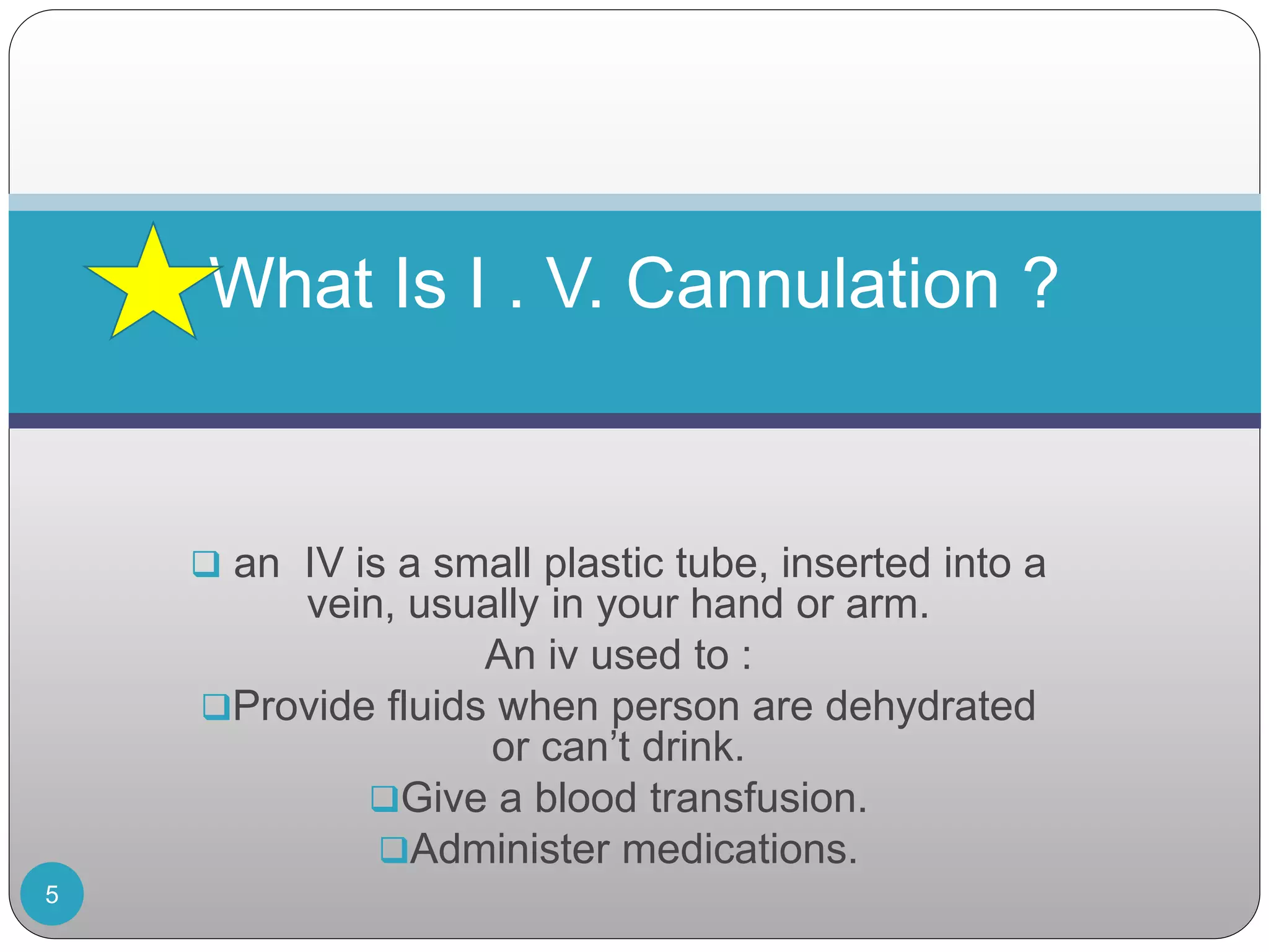 INTRAVENOUS CANNULATION PROCEDURE.pptx