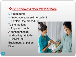 INTRAVENOUS CANNULATION PROCEDURE.pptx