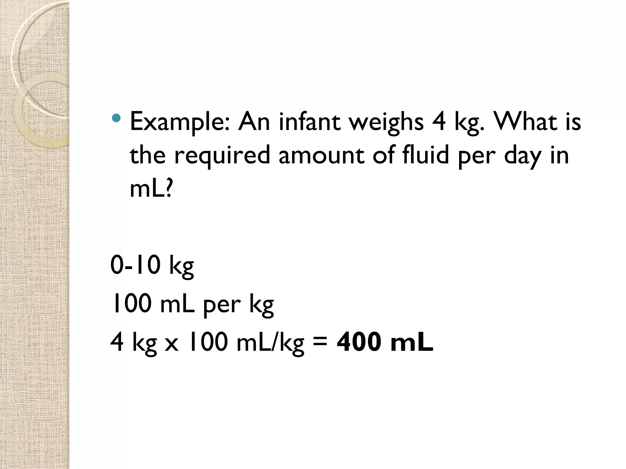 Intravenous fluid computations | PPT