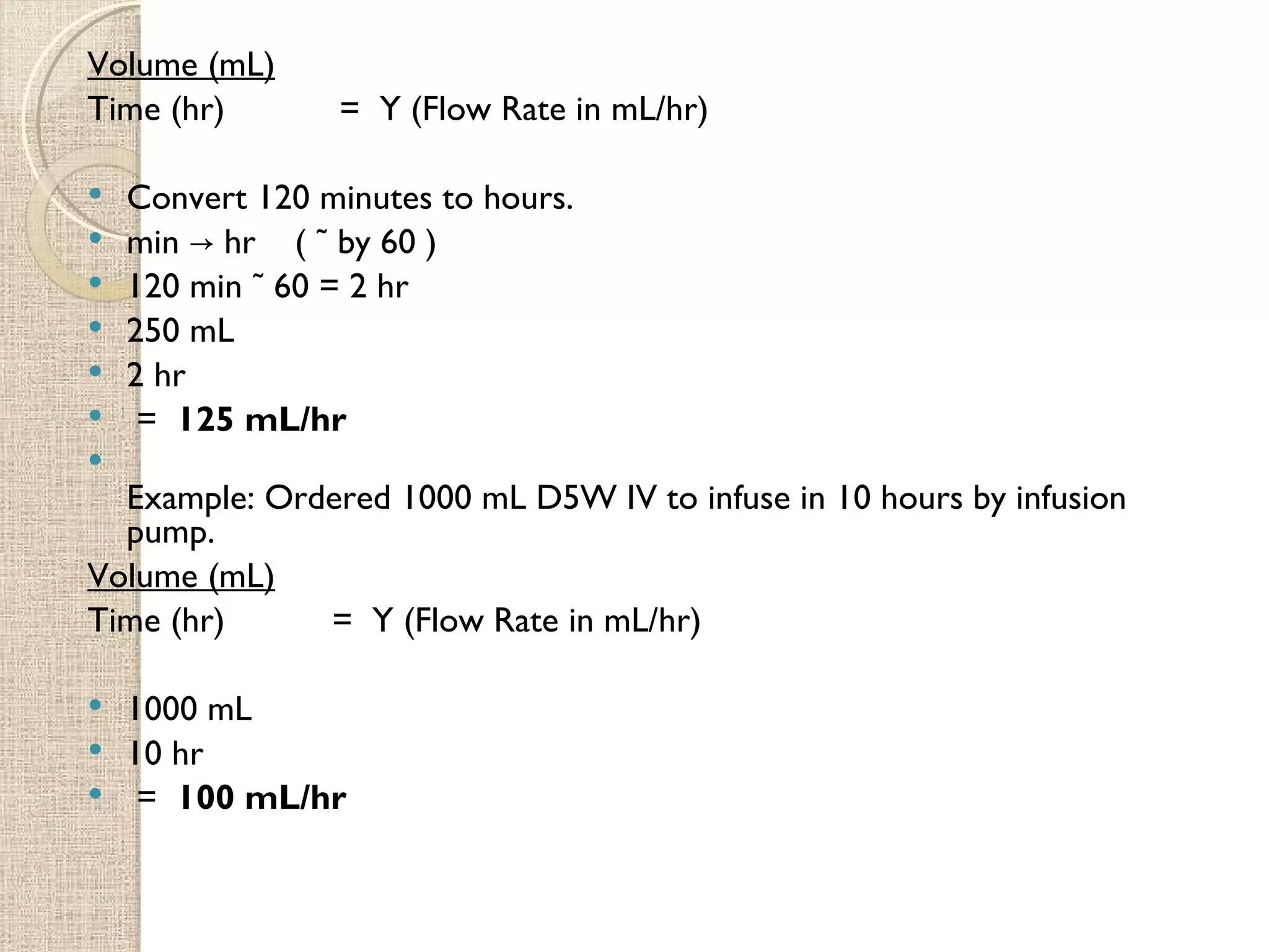 Intravenous fluid computations | PPT