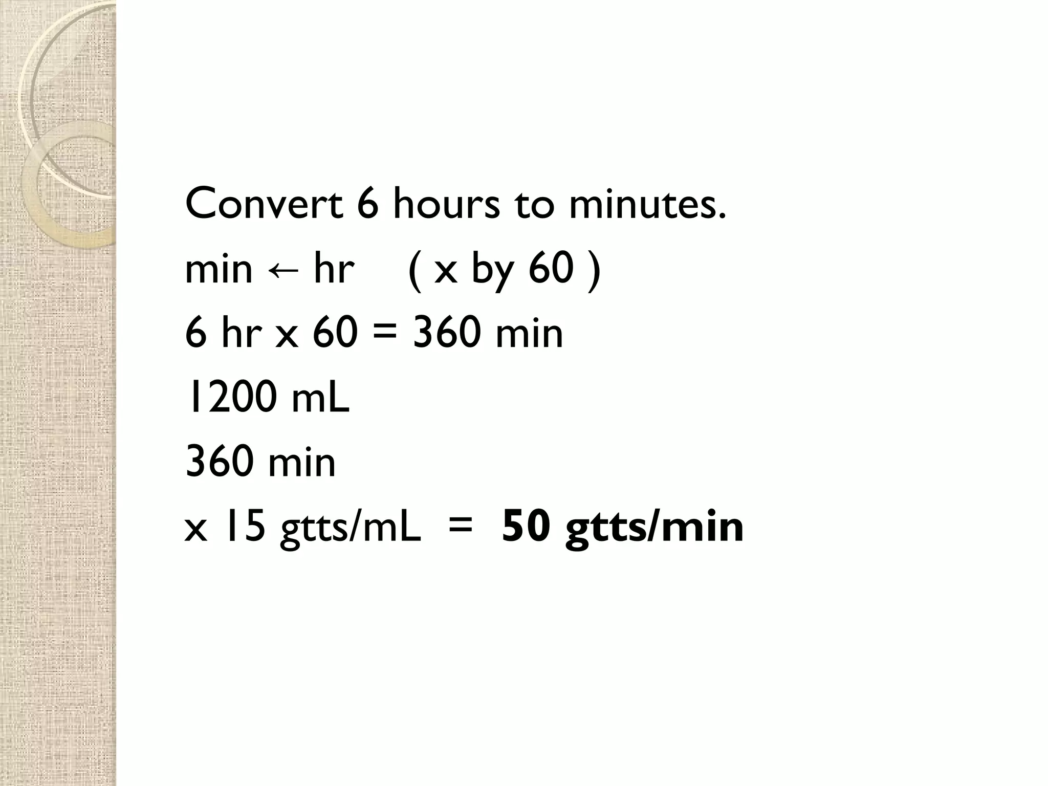 Intravenous Fluid Computations Ppt