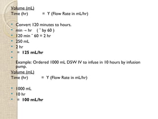 Intravenous fluid computations | PPT
