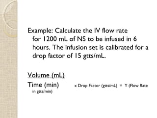 Intravenous fluid computations | PPT