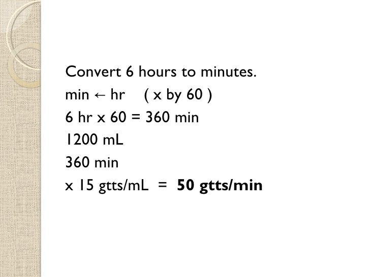 Intravenous fluid computations