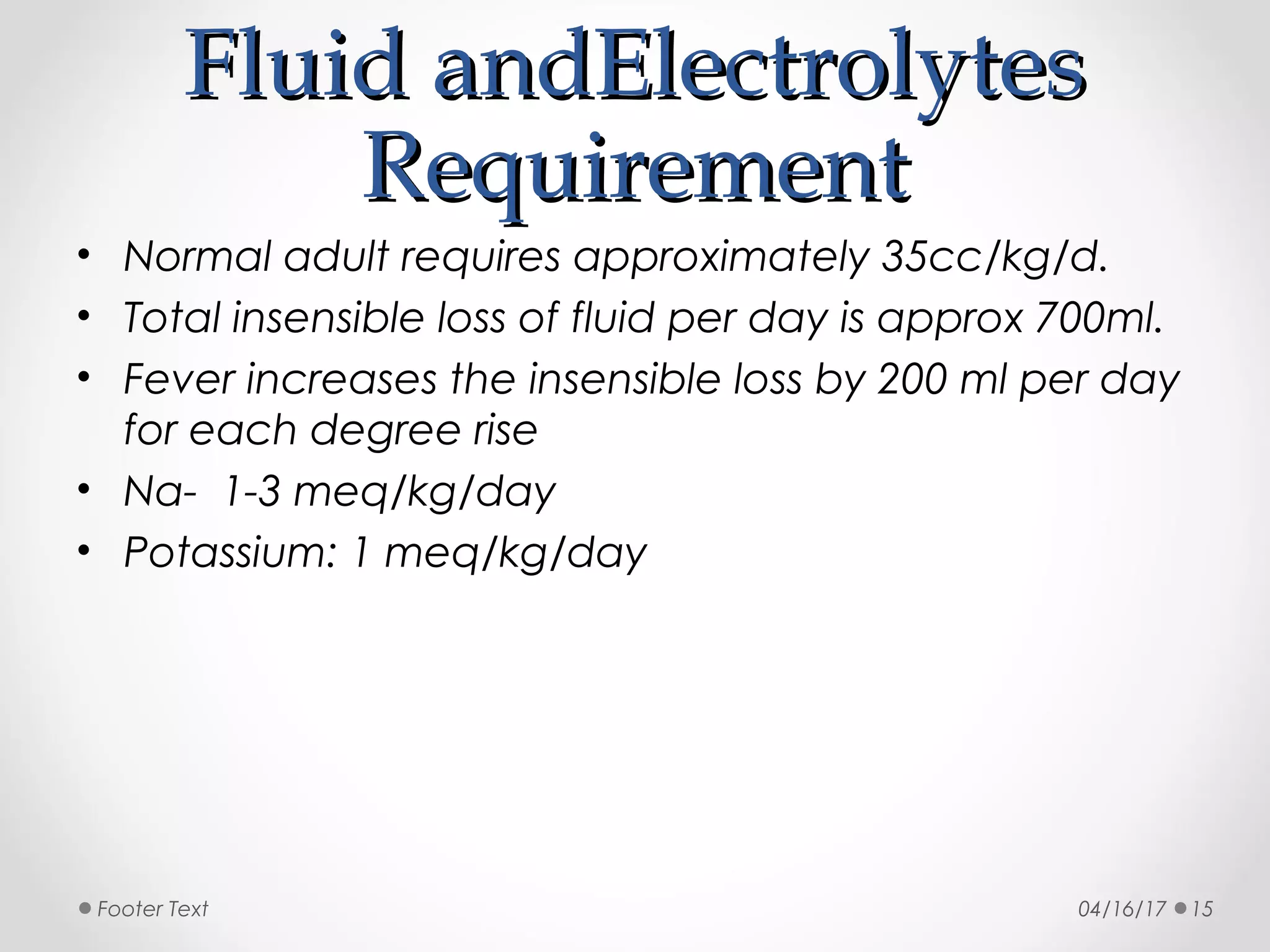 Intravenous fluids | PPT