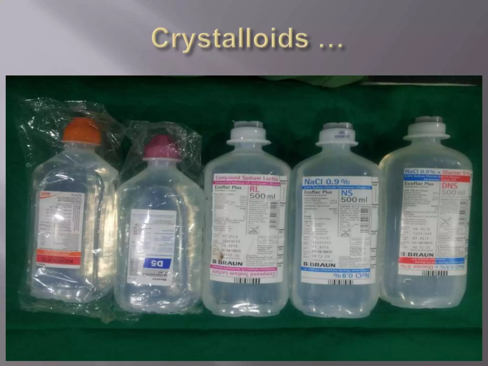 Intravenous fluids crystalloids and colloids | PPTX