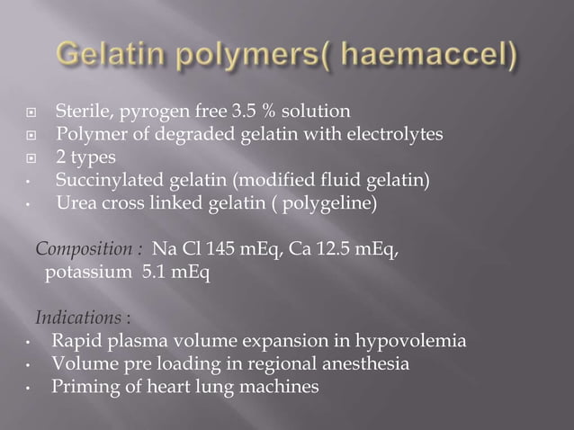 Intravenous fluids crystalloids and colloids | PPTX