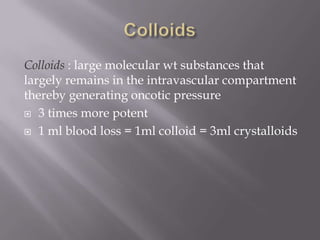 Types Of Colloids Iv Fluids