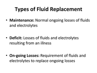 Intravenous fluids in pediatrics | PPTX