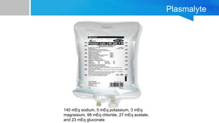 Intravenous Fluids In Surgical Patients | PPTX