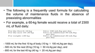 Intravenous Fluids In Surgical Patients | PPTX