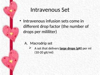 Intravenous fluid therapy Diploma in Nursing.ppt