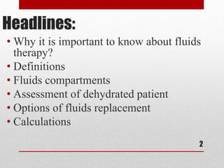 Intravenous fluid therapy during anesthesia.pptx | Blood Disorders ...