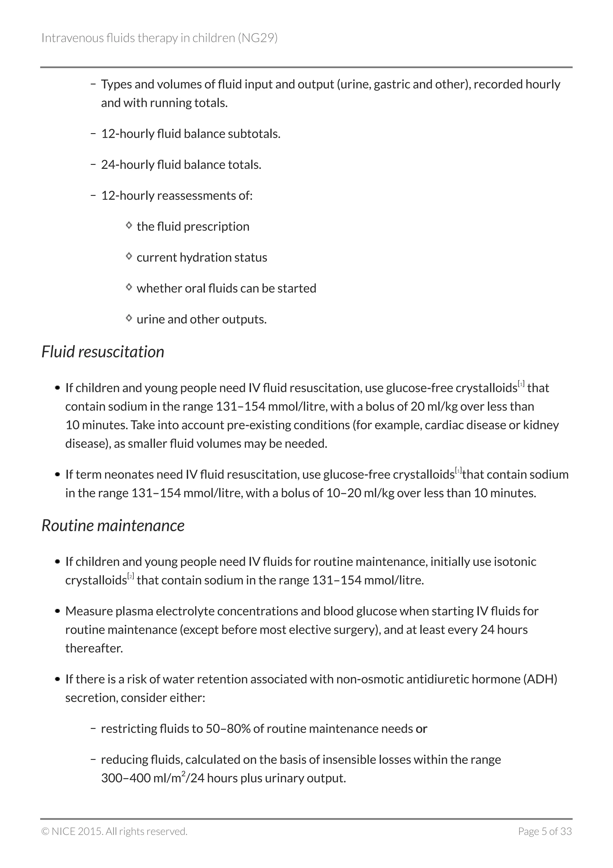 Intravenous fluid therapy in children and | PDF