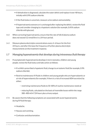 Intravenous fluid therapy in children and | PDF