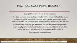Intravenous Immunoglobulin in Neurology | PPTX