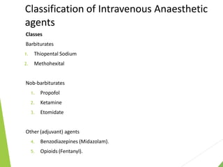 Intravenous Induction Agents | PDF