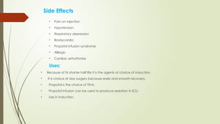 Induction Agents, Drugs and classifications | PPTX