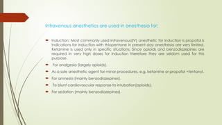 Induction Agents, Drugs and classifications | PPTX