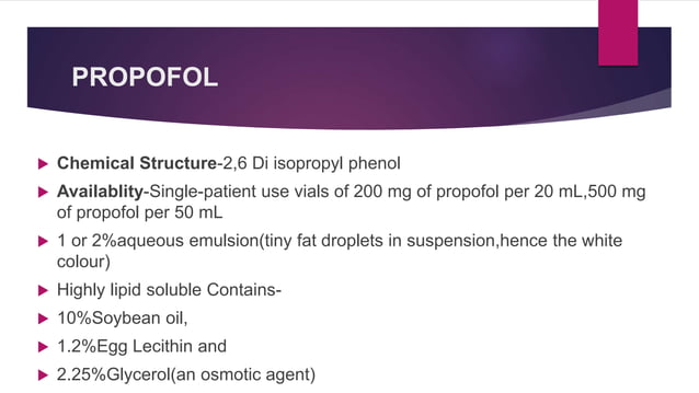 Intravenous Induction Agents by Dr. Animesh | PPT