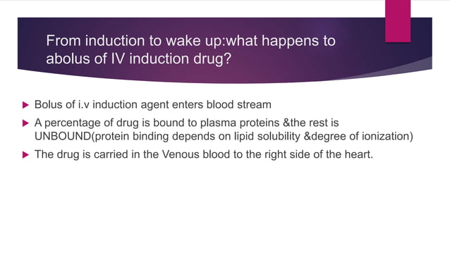 Intravenous Induction Agents by Dr. Animesh | PPT