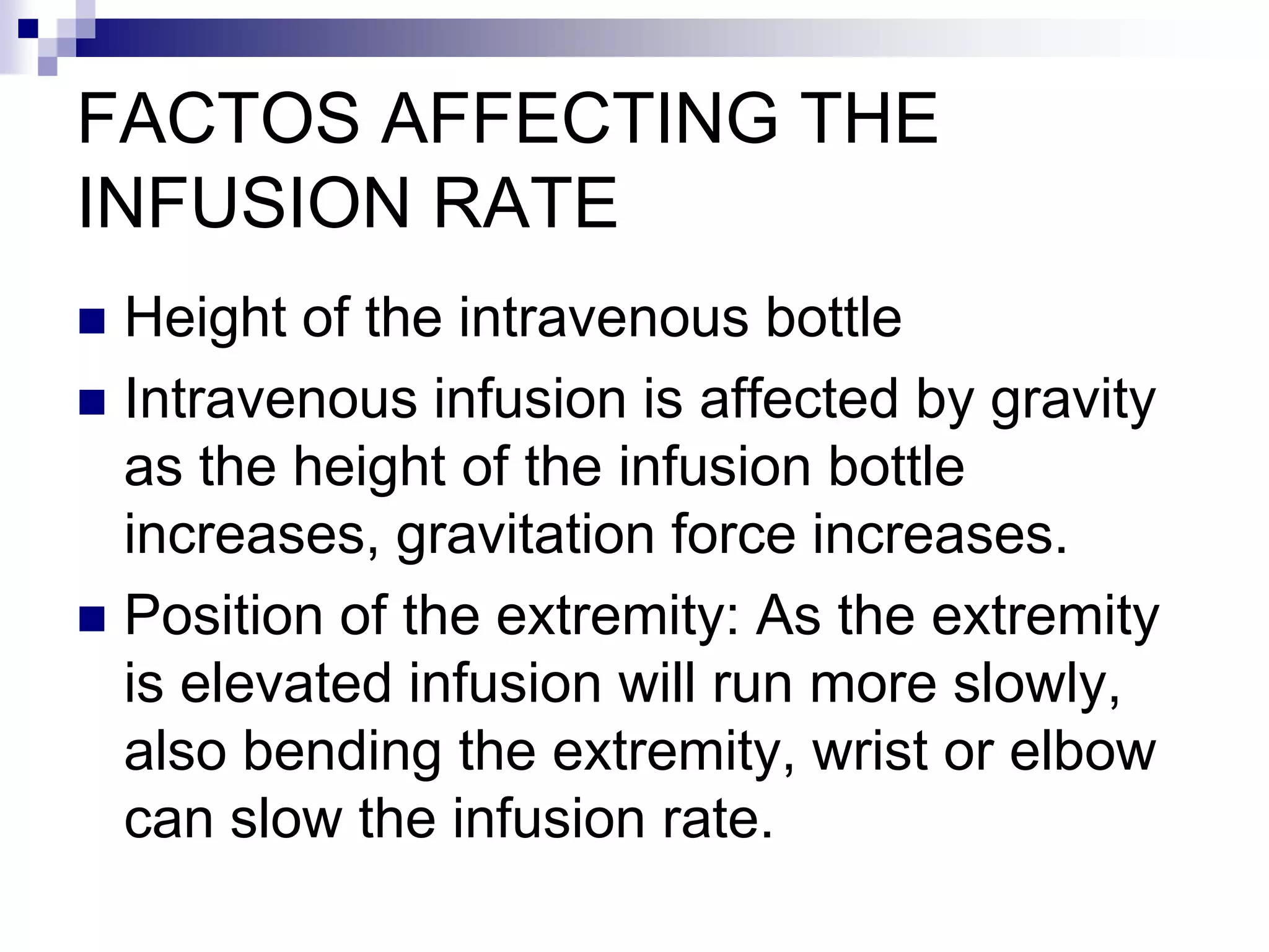Intravenous infusion | PPTX