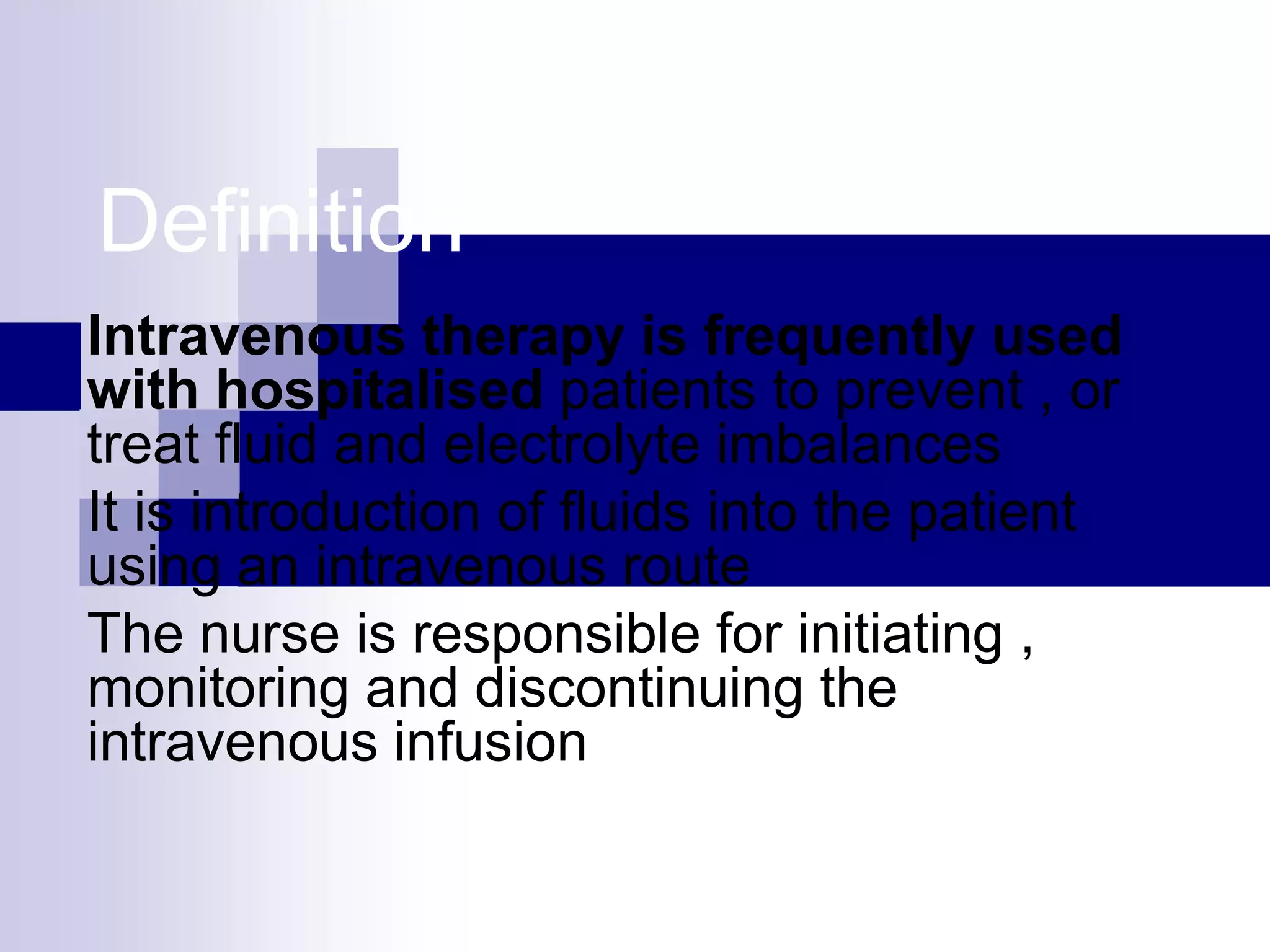 Intravenous infusion | PPTX