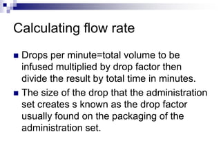 Intravenous infusion | PPTX