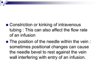 Intravenous infusion | PPTX