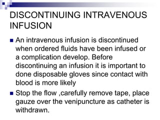 Intravenous infusion | PPTX