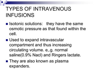 Intravenous infusion | PPTX