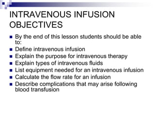 Intravenous infusion | PPT