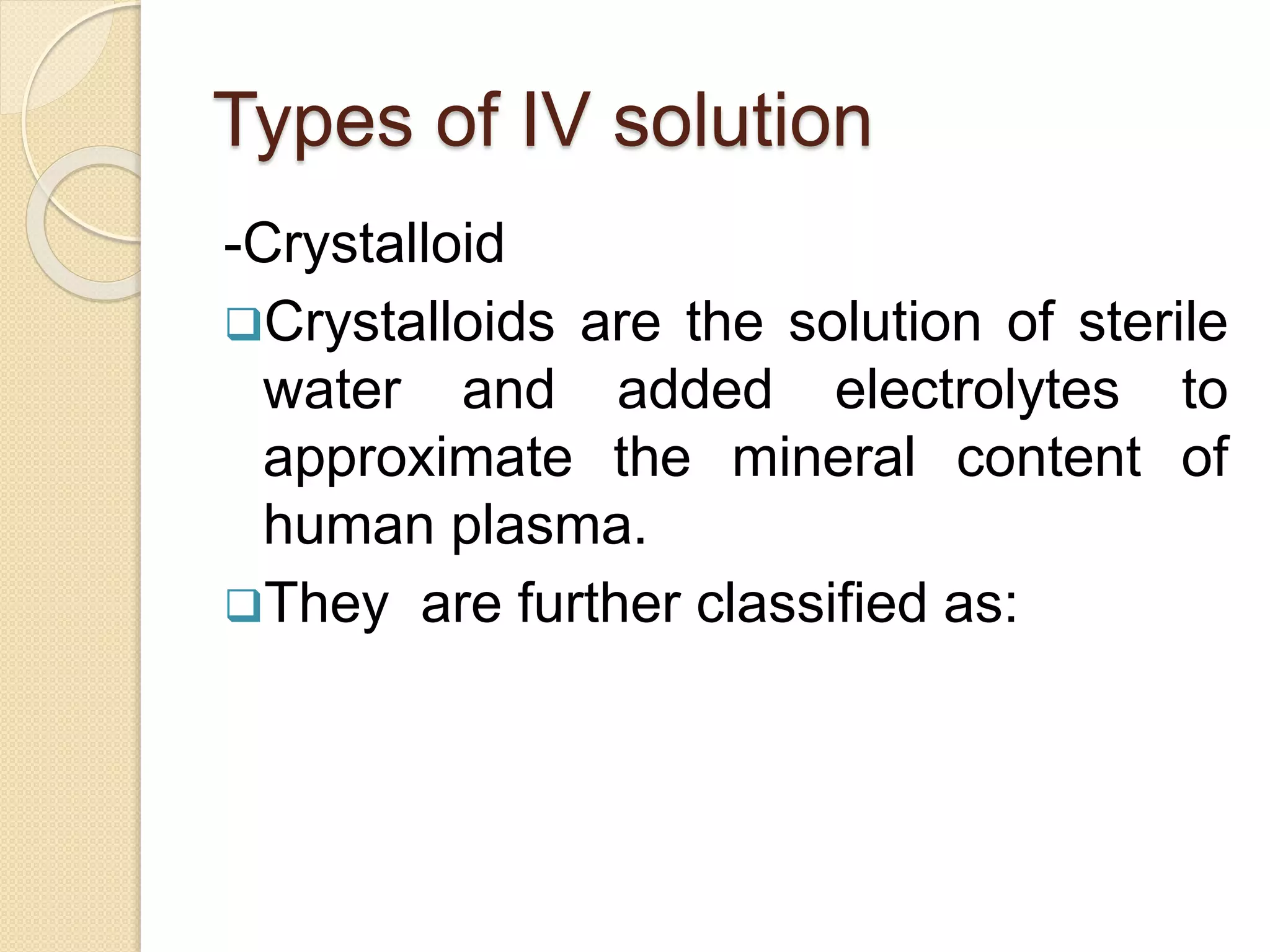 Intravenous Administration of Drugs | PPTX