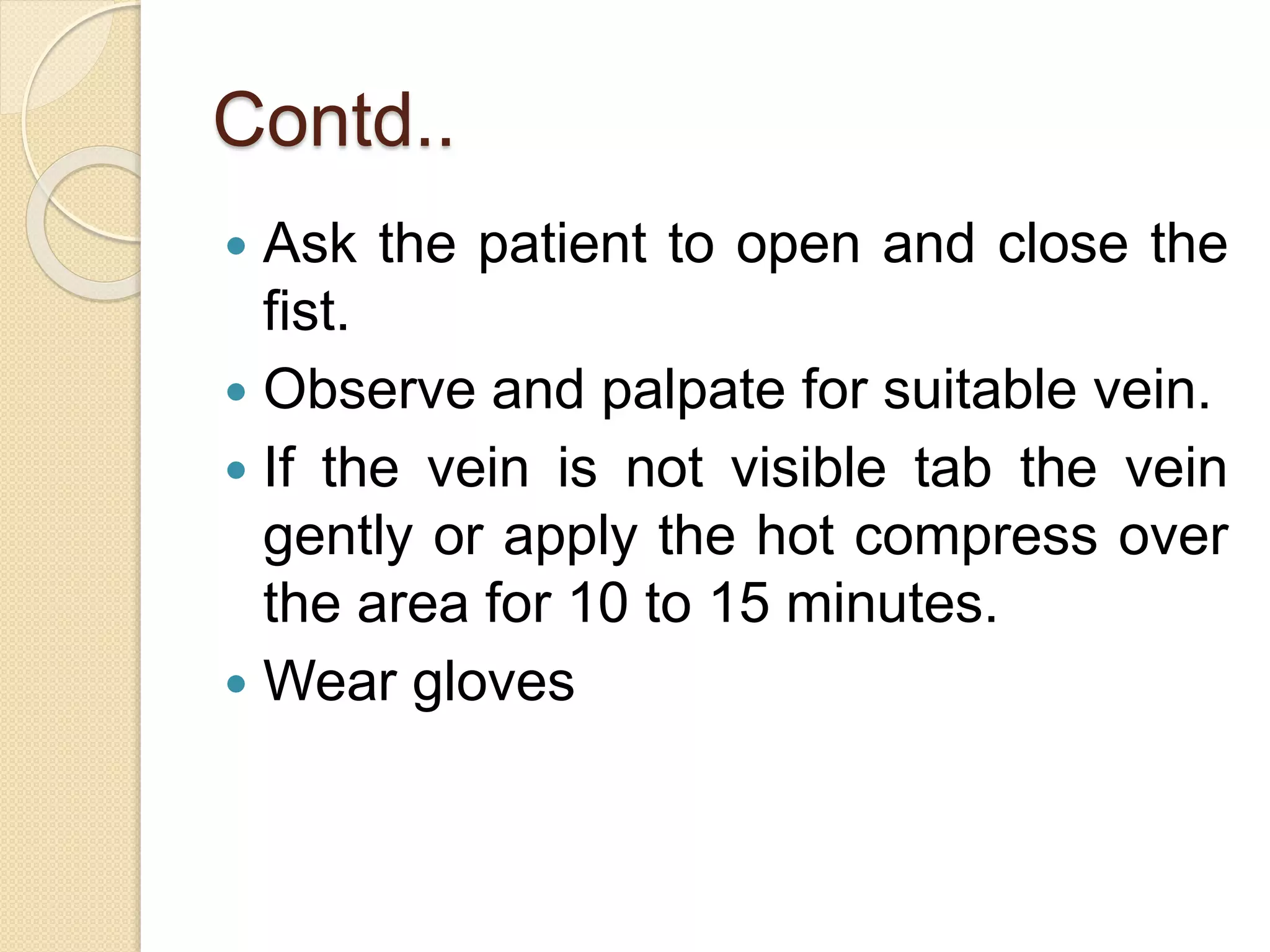 Intravenous Administration of Drugs | PPTX
