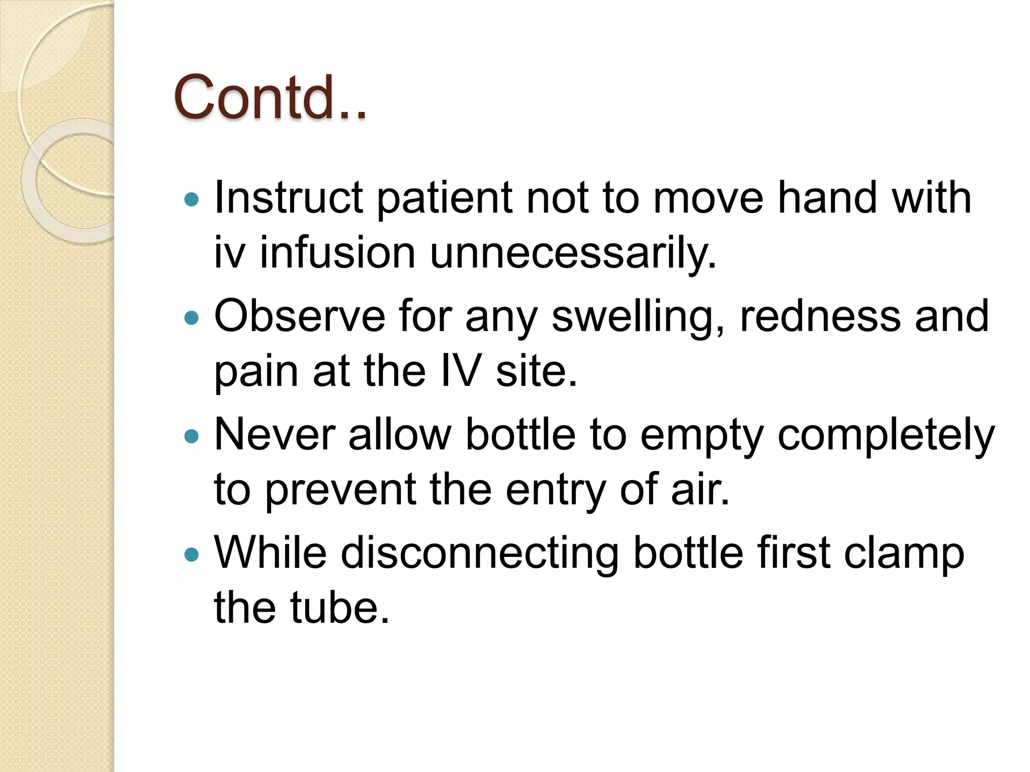 Intravenous Administration of Drugs | PPTX