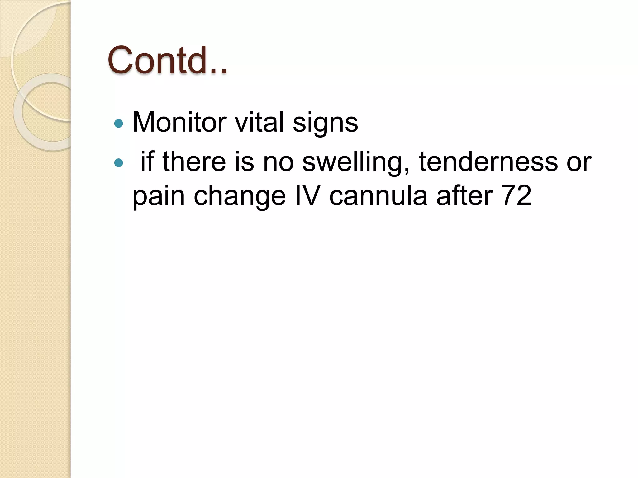 Intravenous Administration of Drugs | PPTX