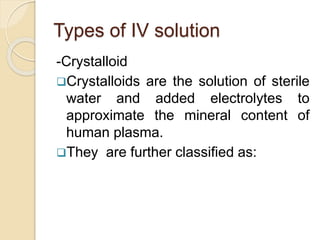 Intravenous Administration of Drugs | PPTX
