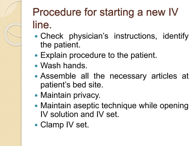 Intravenous Administration of Drugs | PPTX