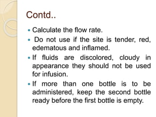 Intravenous Administration of Drugs | PPTX