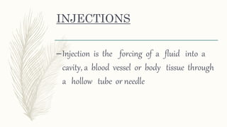 Intravenous injection | PPT